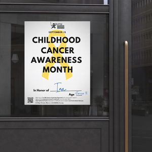 Childhood Cancer Awareness Poster - Free Printable – The Little Warrior ...